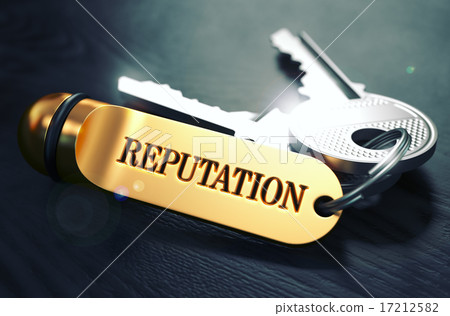 Reputation written on Golden Keyring. - Stock Illustration [17212582 ...