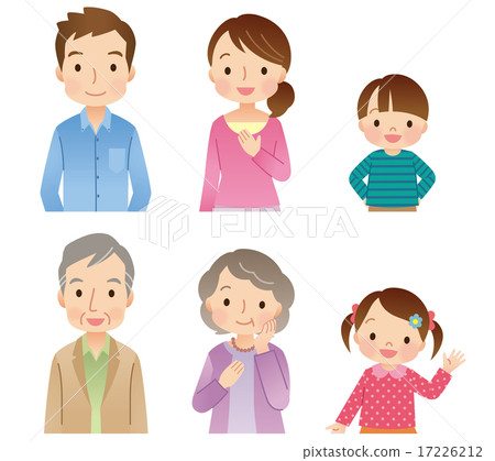 Three generations family member 6 icon - Stock Illustration [17226212 ...