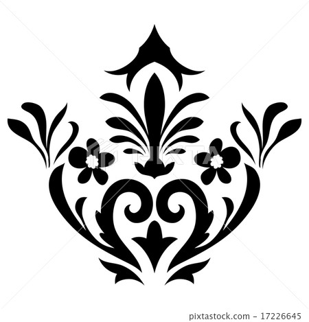 Damask Emblem - Stock Illustration [17226645] - PIXTA