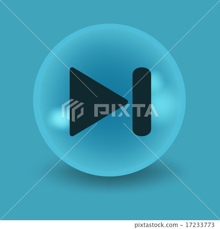 Flat modern design with shadow icon player - Stock Illustration ...