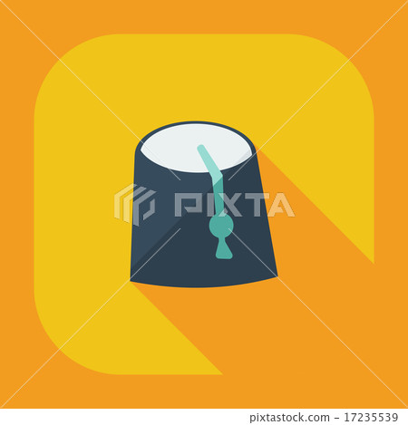 Flat modern design with shadow icons Arabic cap - Stock Illustration ...