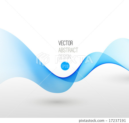 Vector template leaflet design with color lines - Stock Illustration ...