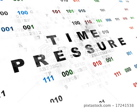 Timeline concept: Time Pressure on Digital... - Stock Illustration ...