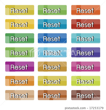Collection of 16 Reset Icons or Reload Buttons - Stock Illustration ...