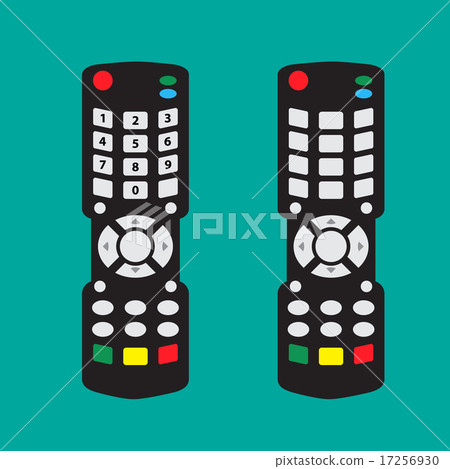 Modern Remote control with arrow button - Stock Illustration [17256930 ...