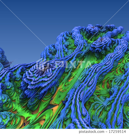 Abstract fractal landscape - Stock Illustration [17259514] - PIXTA