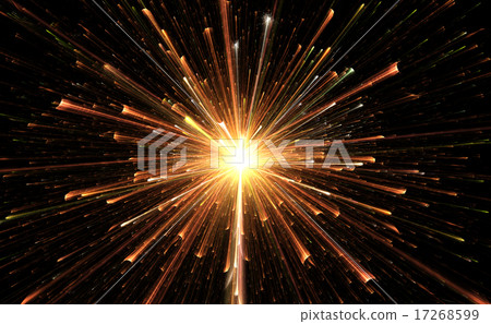 Star explosion with particles - Stock Illustration [17268599] - PIXTA