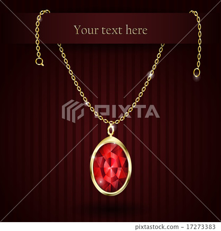 Beautiful gemstone red ruby - Stock Illustration [17273383] - PIXTA