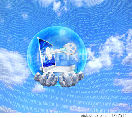 PC security to guard with keys - Stock Illustration [17275141] - PIXTA