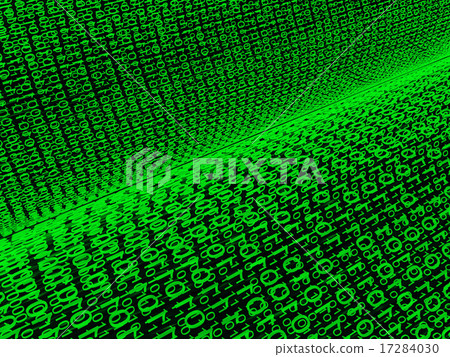 Binary code tunnel - Stock Illustration [17284030] - PIXTA