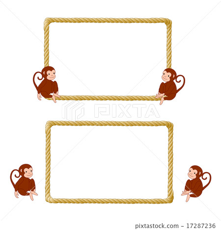 Monkey frame - Stock Illustration [17287236] - PIXTA