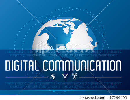 Digital communication design. - Stock Illustration [17294403] - PIXTA