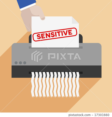 shredding Sensitive Letter - Stock Illustration [17301660] - PIXTA