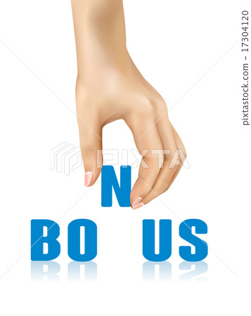bonus, hand, vector - Stock Illustration [17304120] - PIXTA