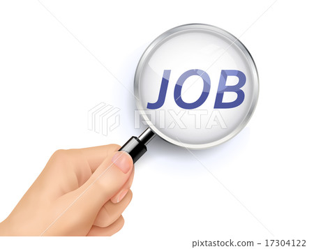 vector, magnifying glass, job - Stock Illustration [17304122] - PIXTA