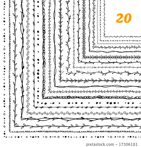 Decorative frames 20 set - Stock Illustration [17306181] - PIXTA