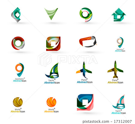 Set of abstract travel logo icons. Business,... - Stock Illustration ...
