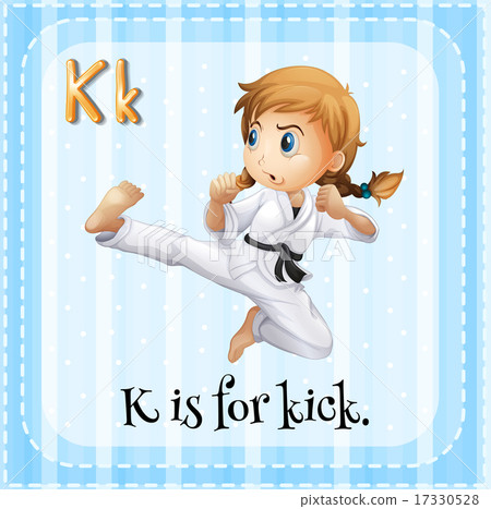 Flashcard of K is for kick - Stock Illustration [17330528] - PIXTA