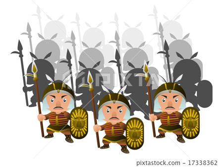 Army history of warrior in China Yin Zhou era... - Stock Illustration ...