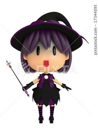 Purple magical girl - Stock Illustration [17344895] - PIXTA