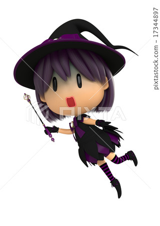 Purple magical girl - Stock Illustration [17344897] - PIXTA