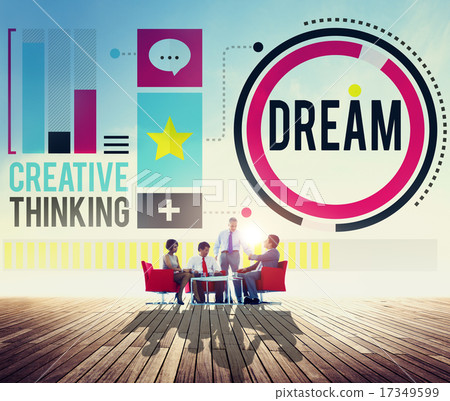 Dream Goal Target Aspiration Imagination... - Stock Photo [17349599 ...
