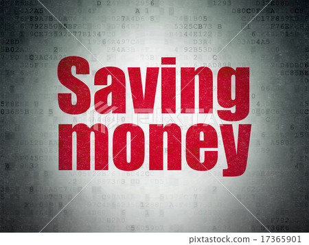 Business concept: Saving Money on Digital Paper... - Stock Illustration ...