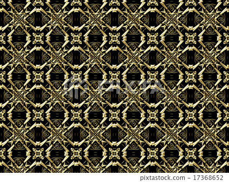 Gold watermark pattern 2 Black background - Stock Illustration ...