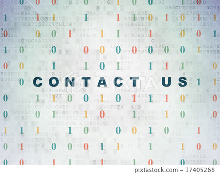 Business concept: Contact us on Digital Paper... - Stock Illustration ...