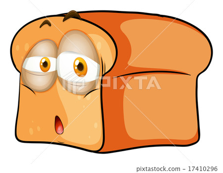 Loaf of bread with sad face - Stock Illustration [17410296] - PIXTA