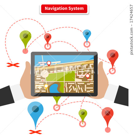 Navigation System - Stock Illustration [17424657] - PIXTA