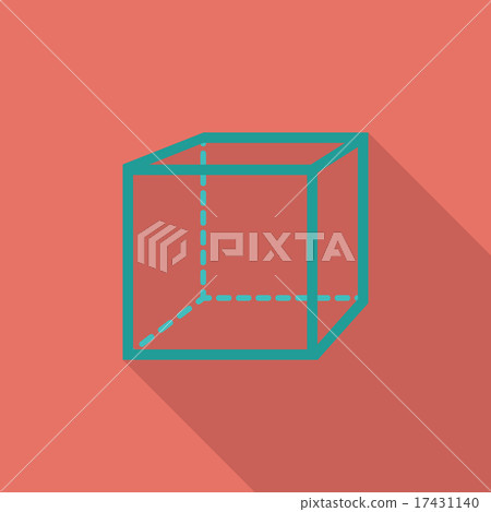 Geometric cube. - Stock Illustration [17431140] - PIXTA