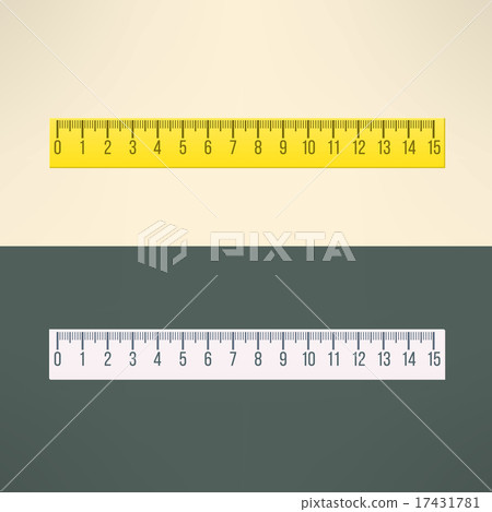 Vector realistic ruler tool. Education and... - Stock Illustration ...