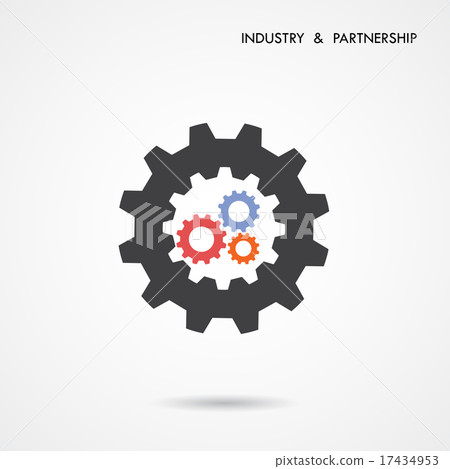 Creative gear abstract vector design banner - Stock Illustration ...