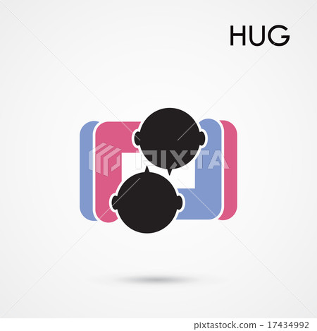Abstract hug symbol. - Stock Illustration [17434992] - PIXTA