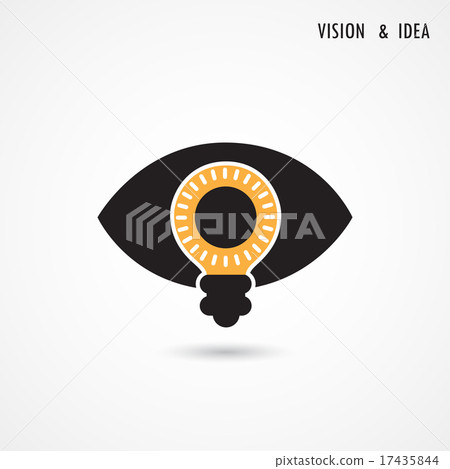 vision and ideas sign,eye icon,light bulb symbol-插圖素材 [17435844] - PIXTA圖庫