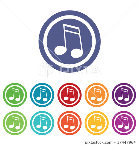 Music signs colored set 2 - Stock Illustration [17447964] - PIXTA