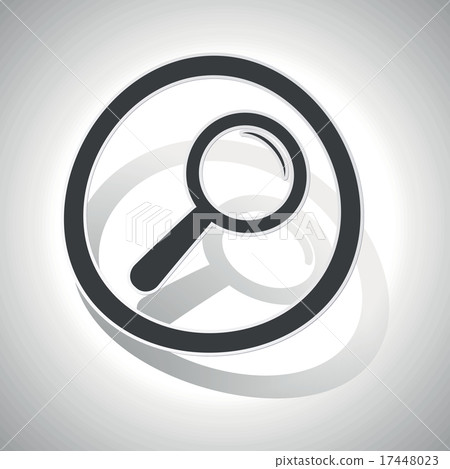 Search sign sticker, curved - Stock Illustration [17448023] - PIXTA