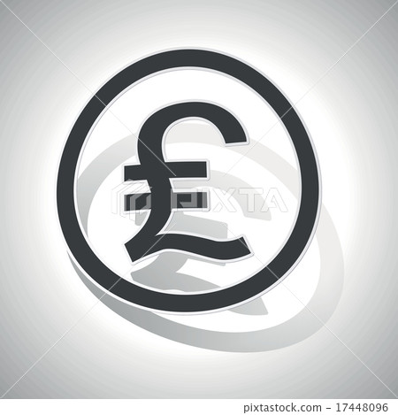 Pound sterling sign sticker, curved - Stock Illustration [17448096] - PIXTA