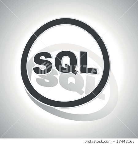 SQL sign sticker, curved - Stock Illustration [17448165] - PIXTA