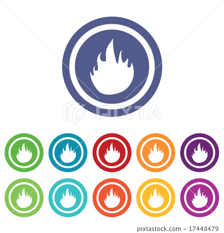 Fire signs colored set - Stock Illustration [17448479] - PIXTA
