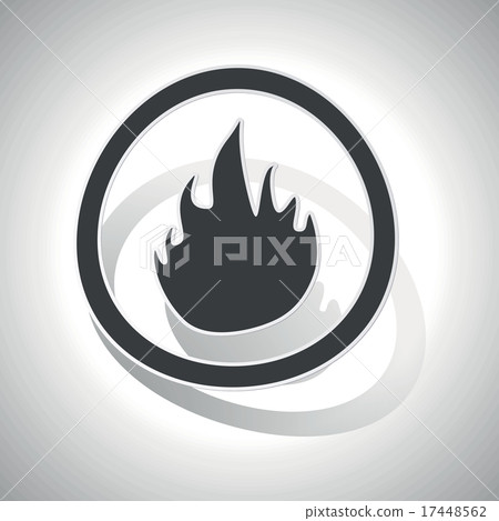 Curved fire sign icon - Stock Illustration [17448562] - PIXTA