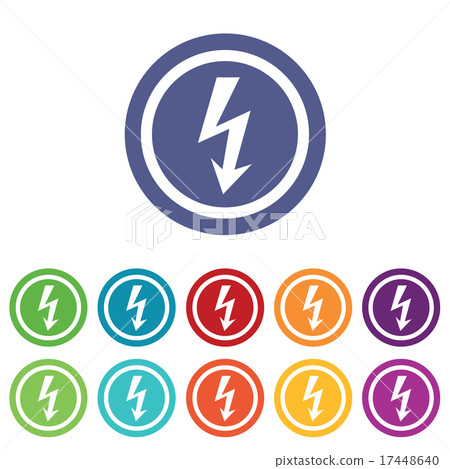 Voltage signs colored set - Stock Illustration [17448640] - PIXTA
