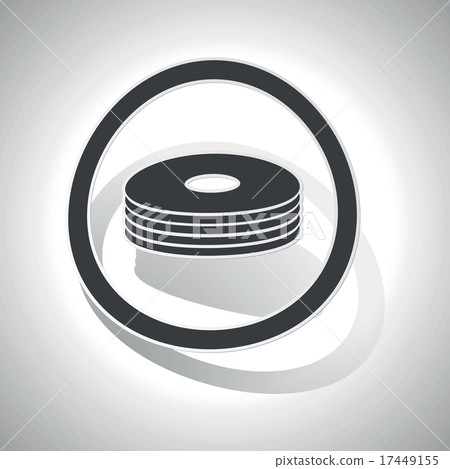 Curved CD stack sign icon - Stock Illustration [17449155] - PIXTA