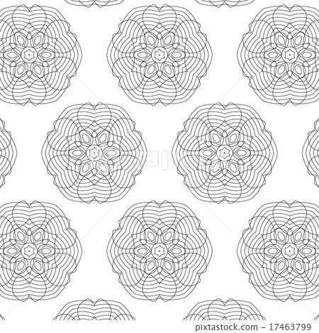 Stock Illustration: Primitive simple grey retro seamless pattern ...