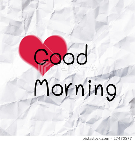 Good Morning on White paper texture and background - Stock Photo ...
