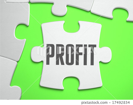 Profit - Jigsaw Puzzle with Missing Pieces. - Stock Illustration ...