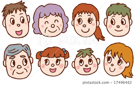 Three generations family icon - Stock Illustration [17496482] - PIXTA