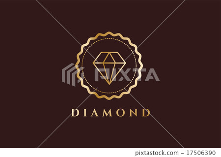 Vintage old diamond logo icon template - Stock Illustration [17506390 ...
