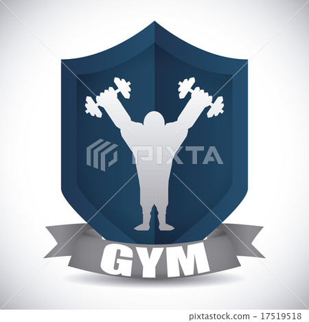 gym design over white background vector... - Stock Illustration ...